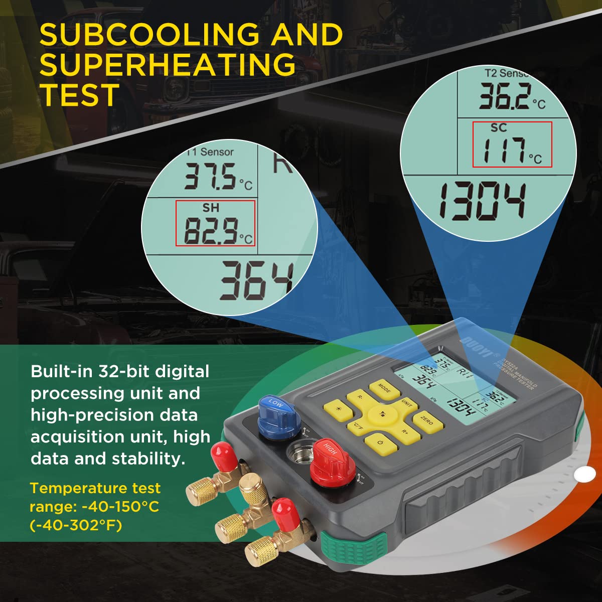 Mua CMTOOL HVAC Gauges Digital Manifold Gauges Set, 92 Refrigerants ...