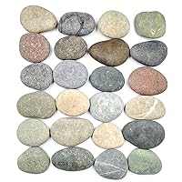 Amazon.com : 24 Extra-Large Rocks for Painting – Bulk Multi-Colored ...