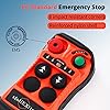 2 Channel Button Industrial Wireless Overhead Hoist Crane Radio Remote ...