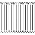 Amazon.com: CKANDAY 20 Pack Safety Stainless Steel Tethers,Coated ...