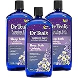 Amazon.com : Dr. Teal's Melatonin Sleep Soak with Essential Oil Blend Foaming Bath 34oz Pack of ...