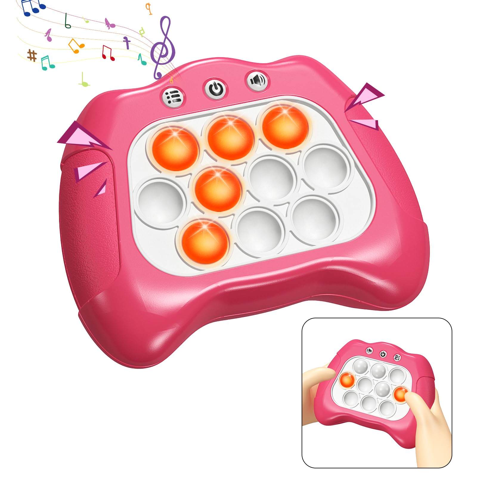 Mua AIQI 2024 LED Push Game Fidget Toy with Music,Four Modes and ...