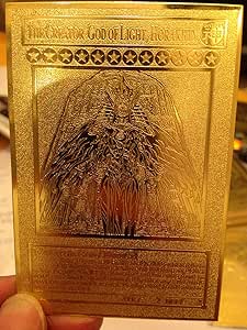 Amazon.com: Yugioh The Creator God of Light, Horakhty Custom Golden ...