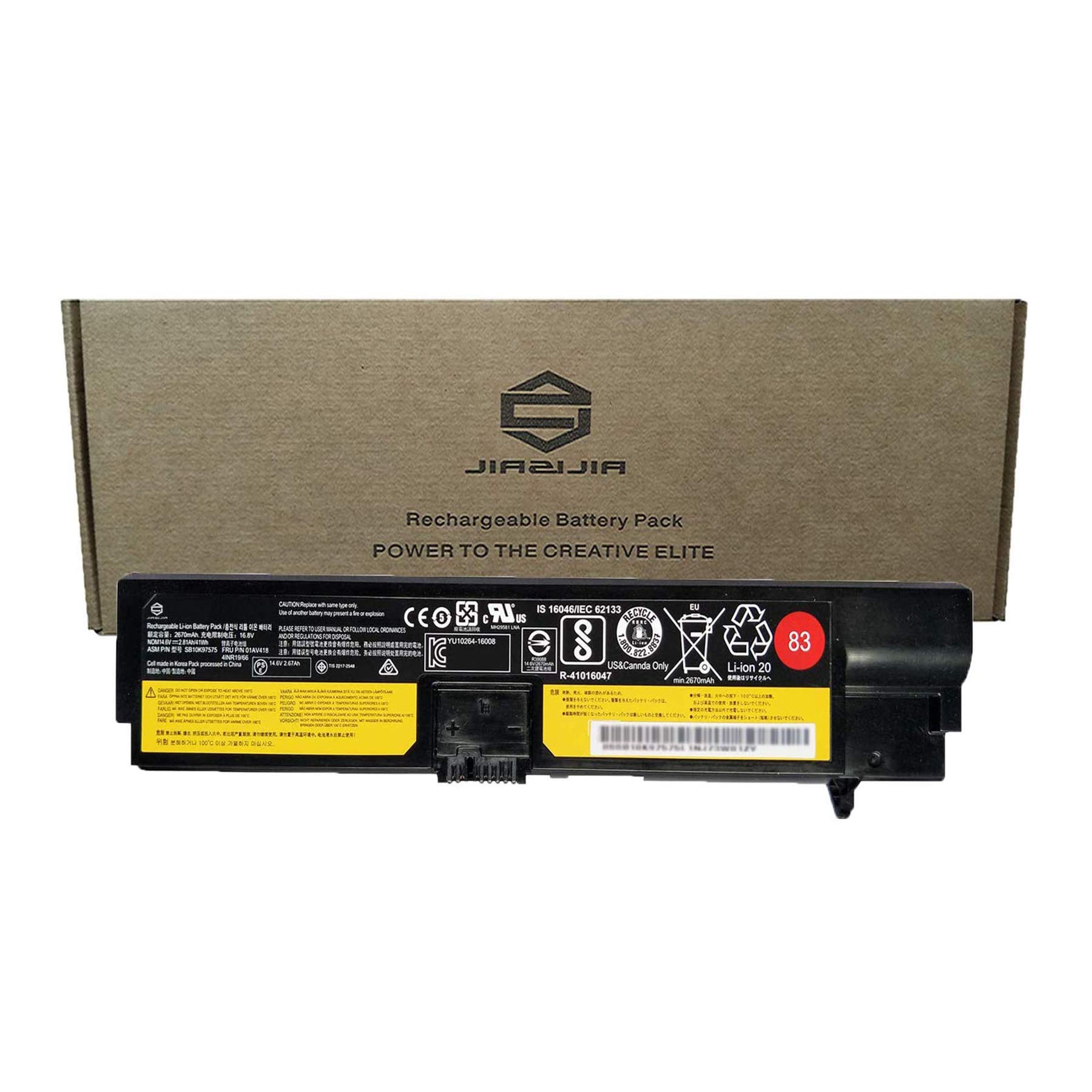 JIAZIJIA 01AV418 Laptop Battery Replacement for Lenovo ThinkPad E570 ...