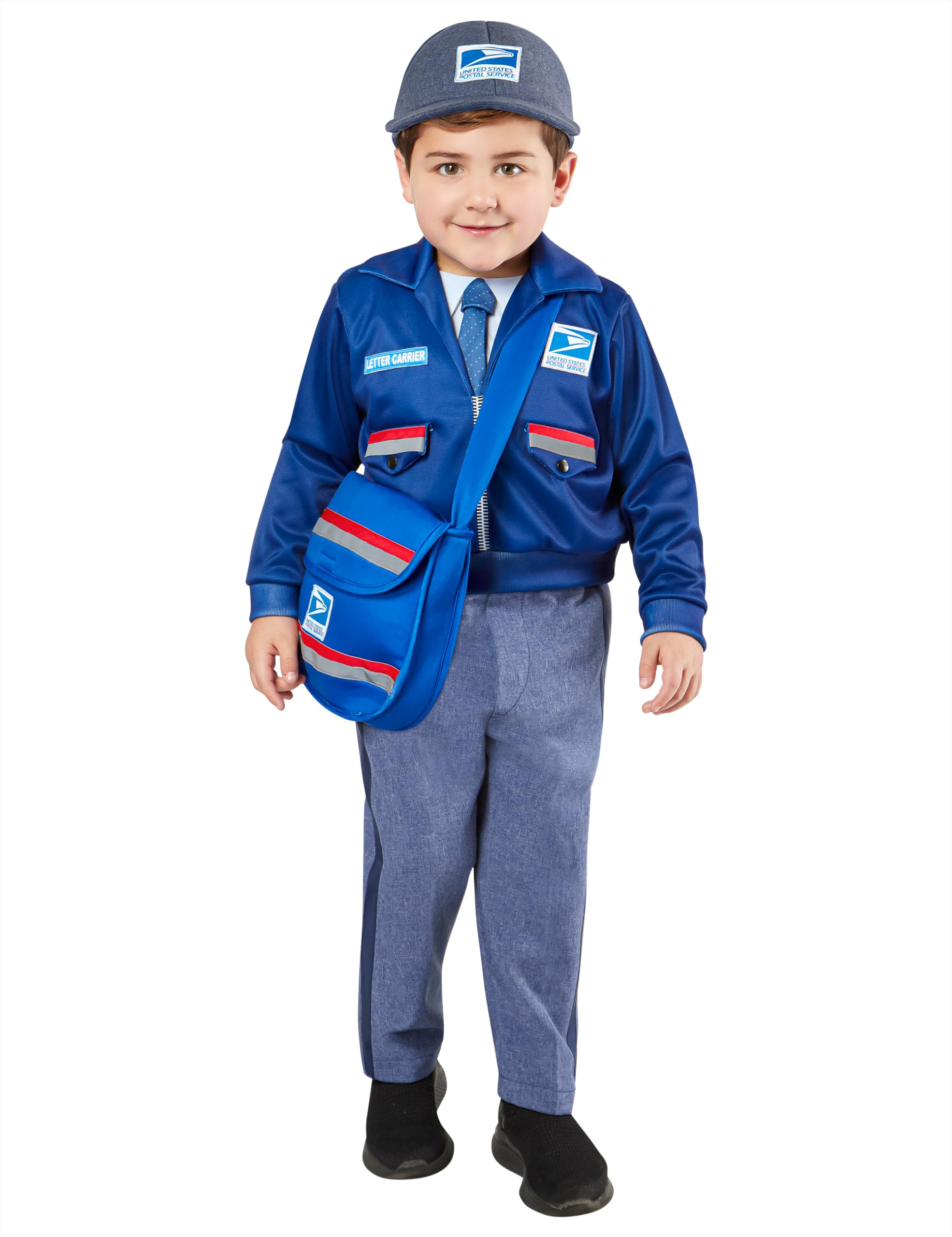 Rubies USPS Letter Carrier Mailman Costume with Pants, Hat, and Satchel ...