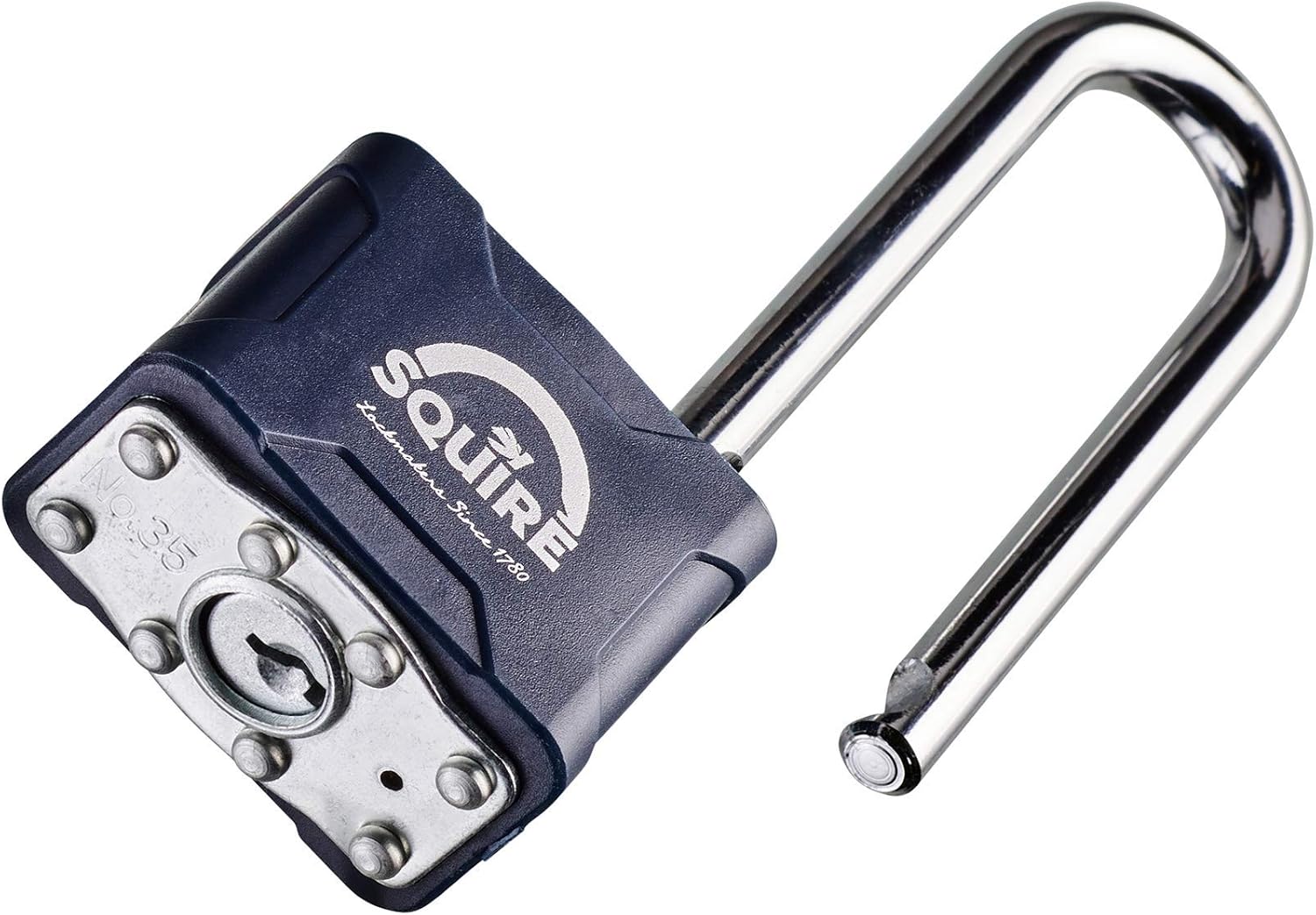 Henry Squire Stronglock Laminated Long Shackle 4 Pin Double Locking ...