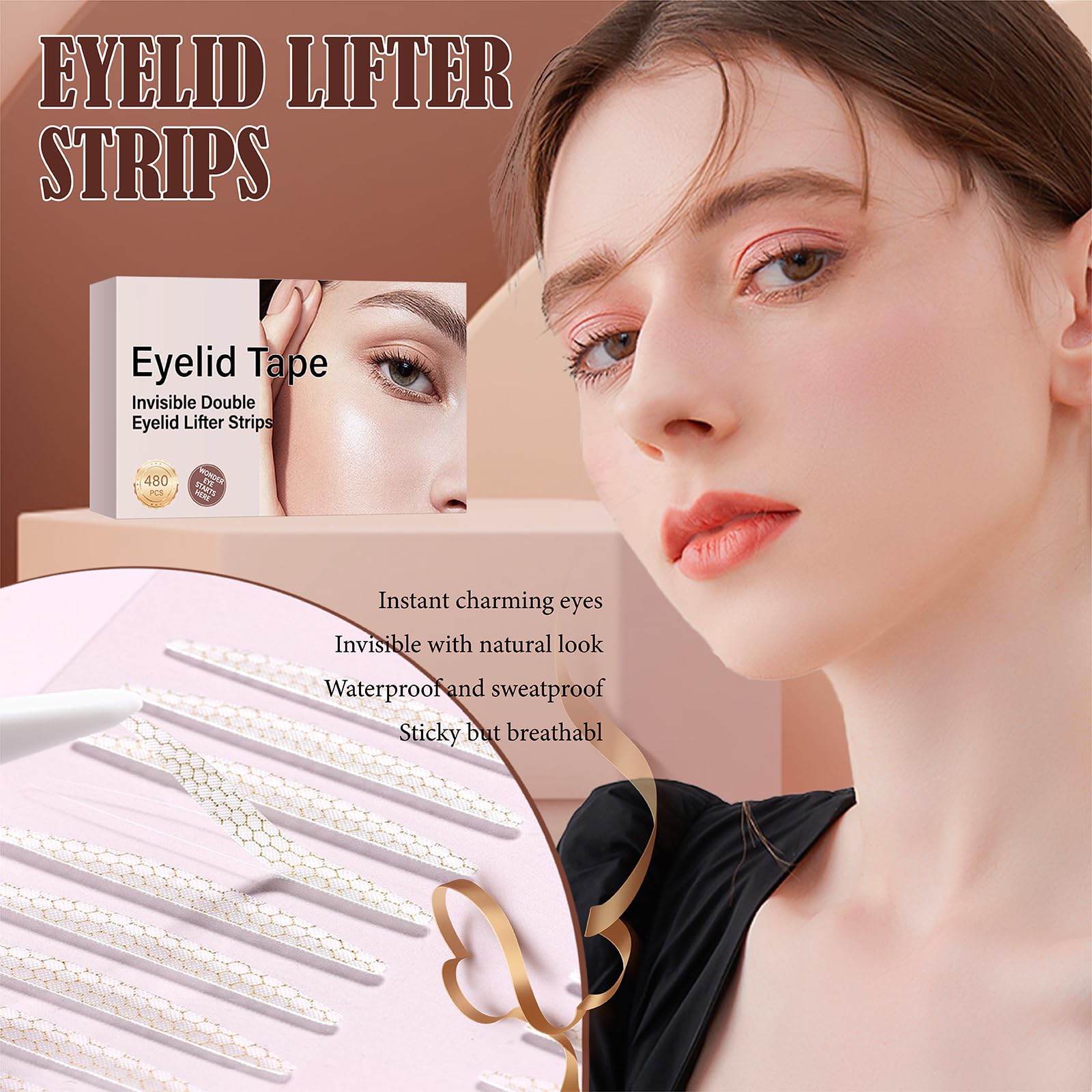 Mua Eyelid Lifter Strips-480PCS Eyelid Tape-Eyelid Tape for Hooded Eyes ...