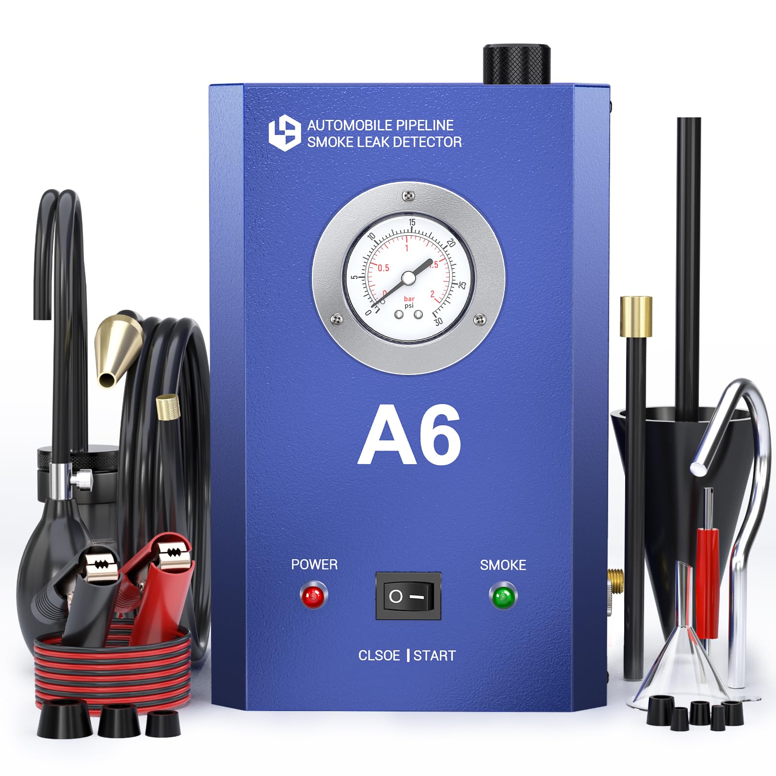 Automotive Smoke Leak Detector with Pressure Gauge, Smoke Machine Built ...