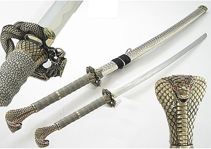 Amazon.com : 43" COBRA SNAKE HEAD SAMURAI SWORD KATANA : Sports & Outdoors