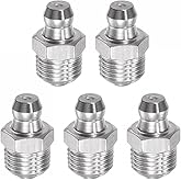Amazon.com: uxcell 304 Stainless Steel Straight Grease Fitting M6 x 1mm ...
