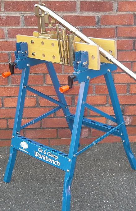 DOUBLE BRIQUETTE PRESS PAPER BRICK MAKER & WORK MATE BENCH SAW HORSE ...