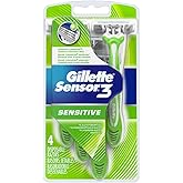 Amazon.com: Gillette Sensor3 Comfort Disposable Razors for Men, 12 ...