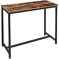 Amazon.com: HOOBRO Bar Table, 47.2” Rectangular Pub Table, Dining Table for Living Room, Dining ...