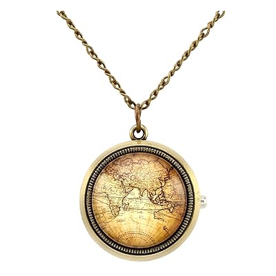 Vintage Retro Antique Bronze World Map Pendant Philippines | Ubuy