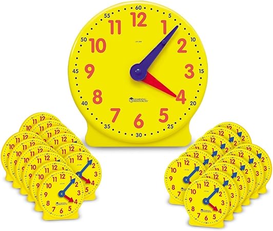 Learning Resources Big Time Classroom Clock Kit: Amazon.co.uk: Toys & Games