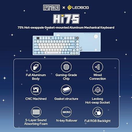 Mua EPOMAKER x LEOBOG Hi75 Wired Aluminum Alloy Gaming Mechanical ...