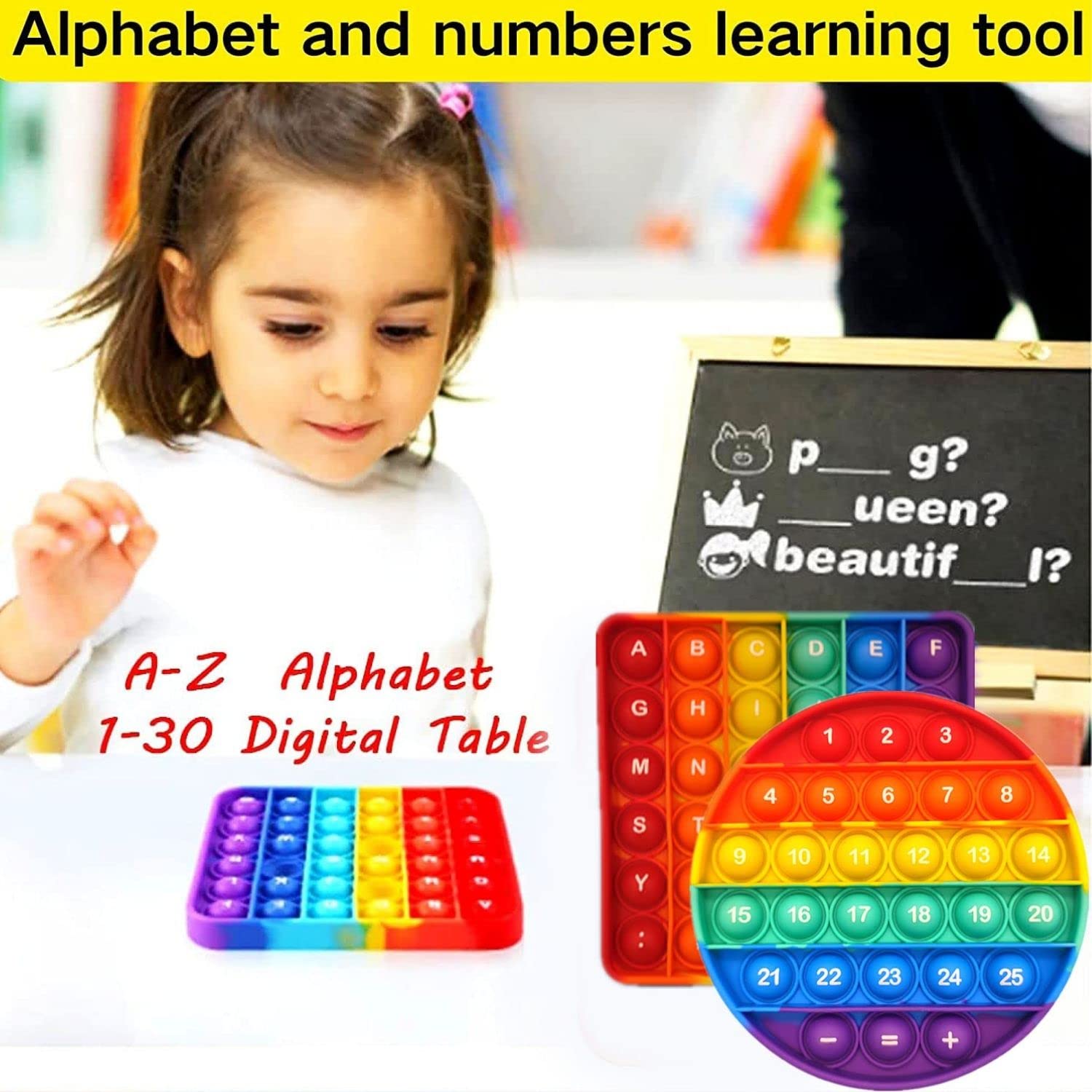 Mua Steemjoey 2PCS Pop It Fidget Toy, Stress reliever Push pop fidget ...