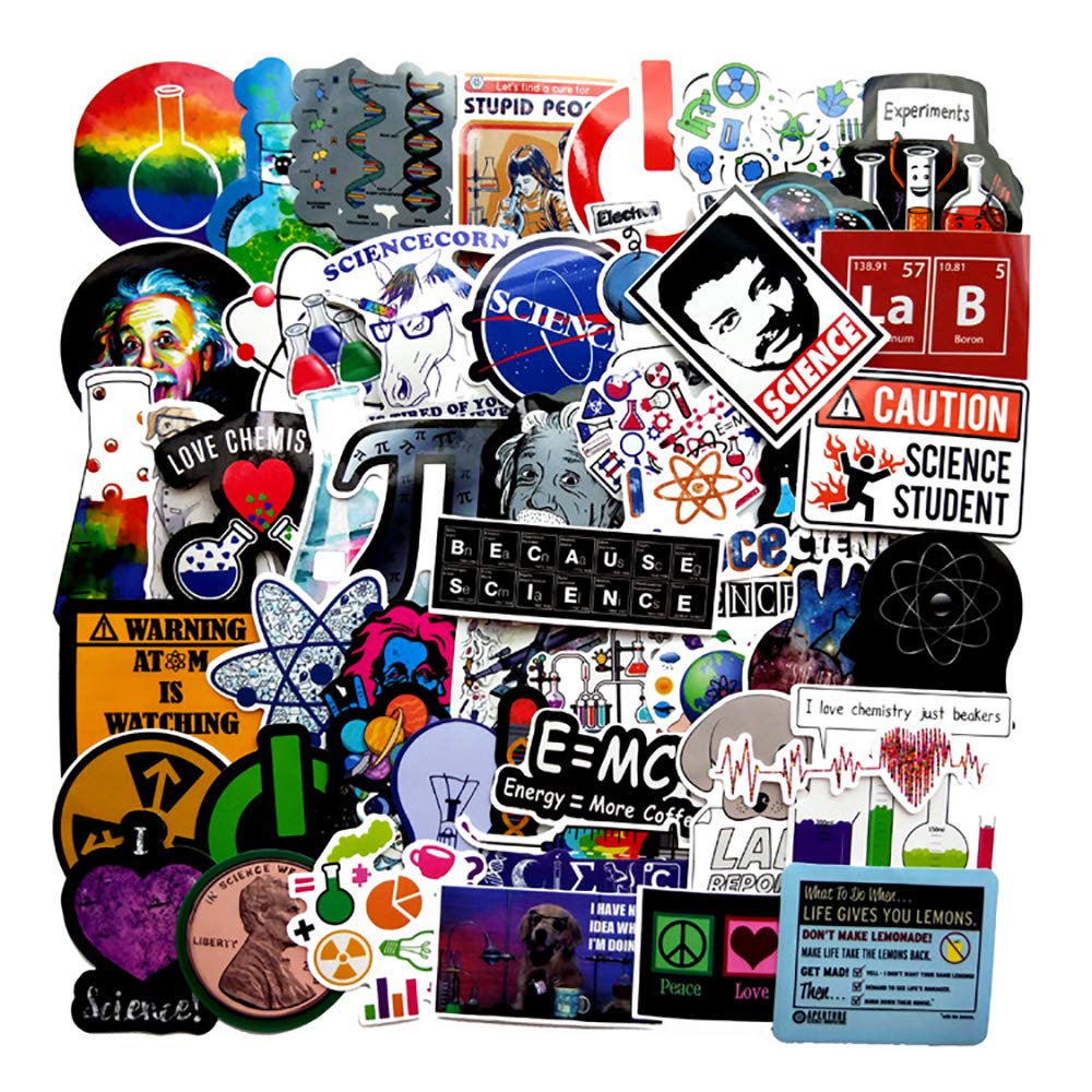 Buy 50 Student Science Laboratory Stickers Physics Chemistry Biology ...