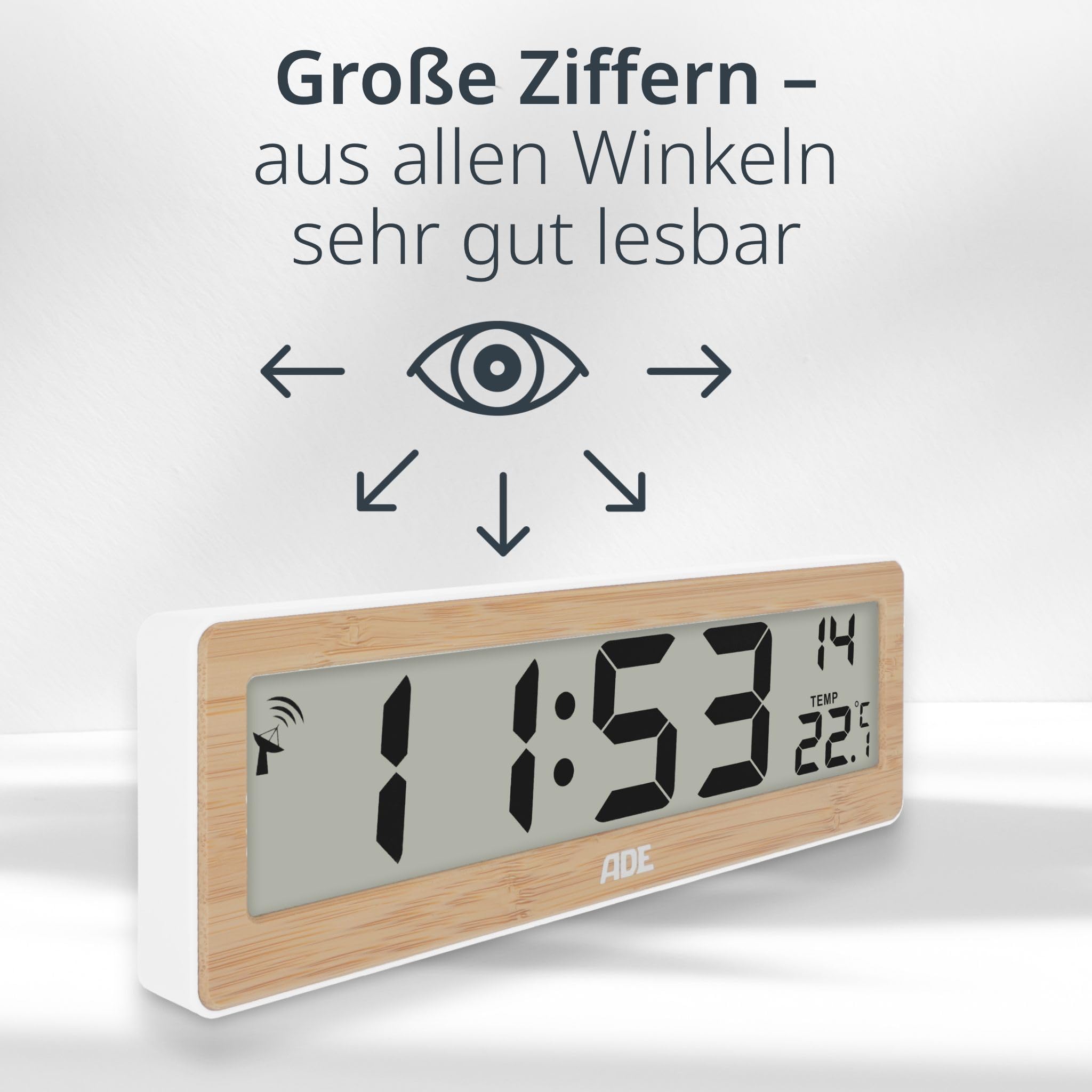 Mua ADE Digital Radio-Controlled Clock Living Room with Temperature ...