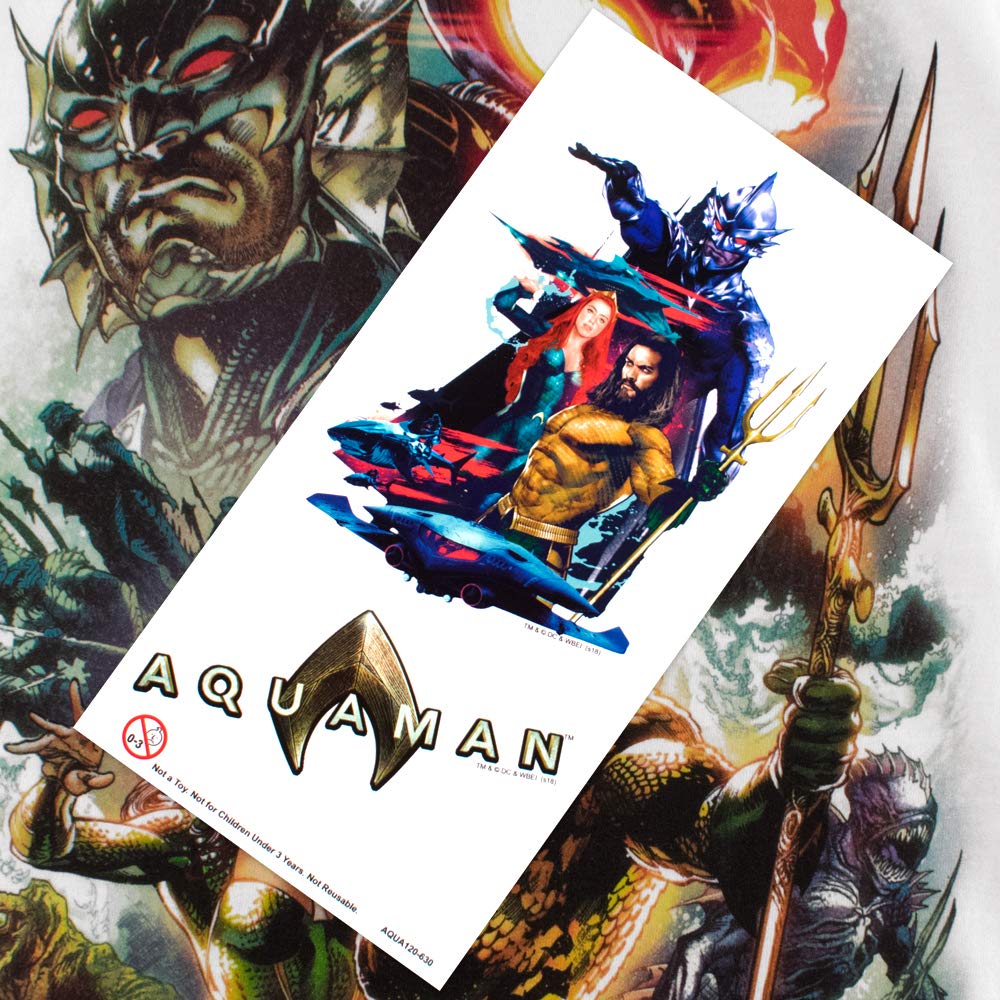 Popfunk Aquaman Movie Jason Momoa King Of Atlantis T Shirt & Stickers ...