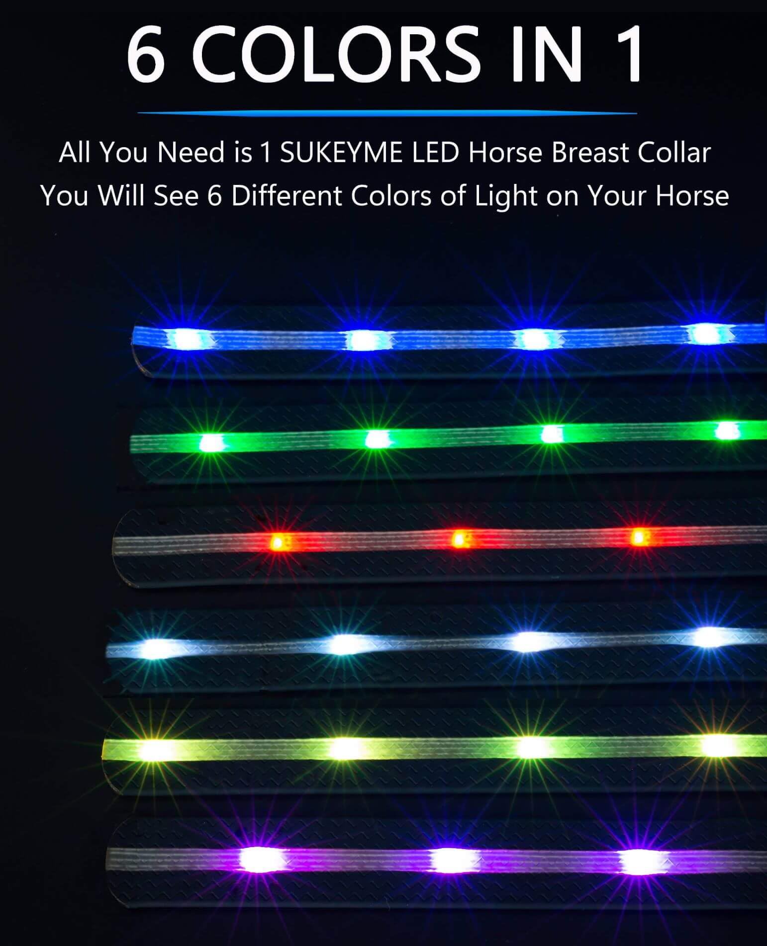 Mua LED Horse Breastplate Collar, 6 Colors in 1 Light up Horse Tack ...
