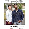 Amazon.com: Simplicity Pattern S8845 Unisex Jean Jacket Sewing Pattern ...