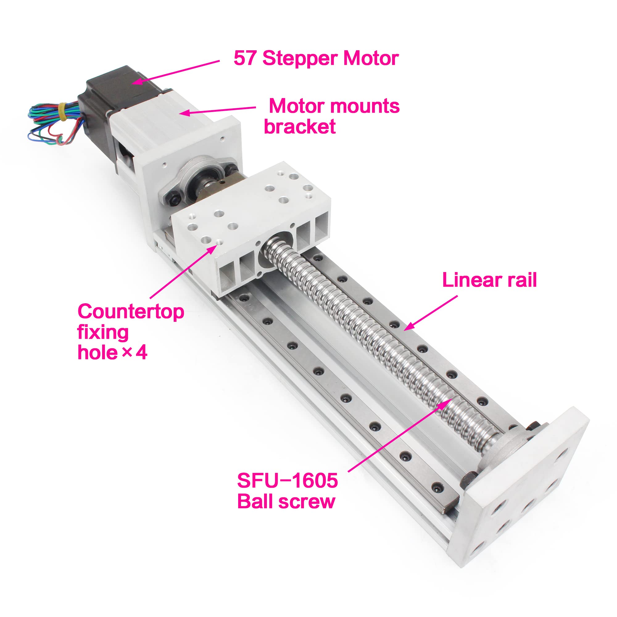 Mua RATTMMOTOR ZBX80 200mm Stroke CNC Linear Stage Motion Actuator X Y Z Axis Linear Slide Rail ...