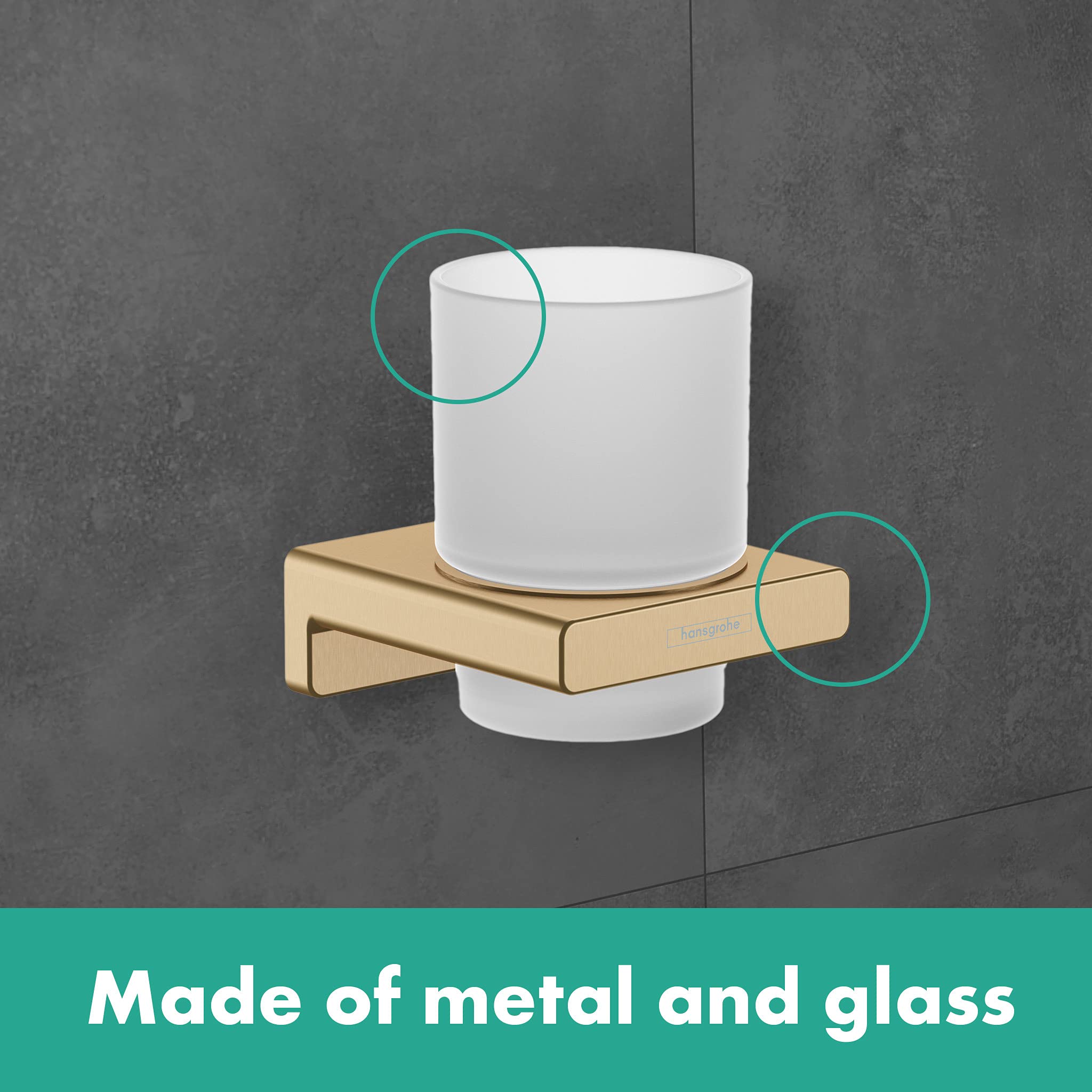 Bingua.com - hansgrohe 41749140 AddStoris Toothbrush Holder Tumbler ...