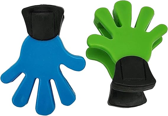 Amazon.com: (10 COUNT) KOLORAE HAND-SHAPED CHIP CLIPS- (5 SETS OF 2 ...