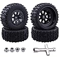 Amazon.com: HobbyPark Pre-Glued RC Tires and Wheels 12mm Hex for 1/10 Scale RC Short Course ...