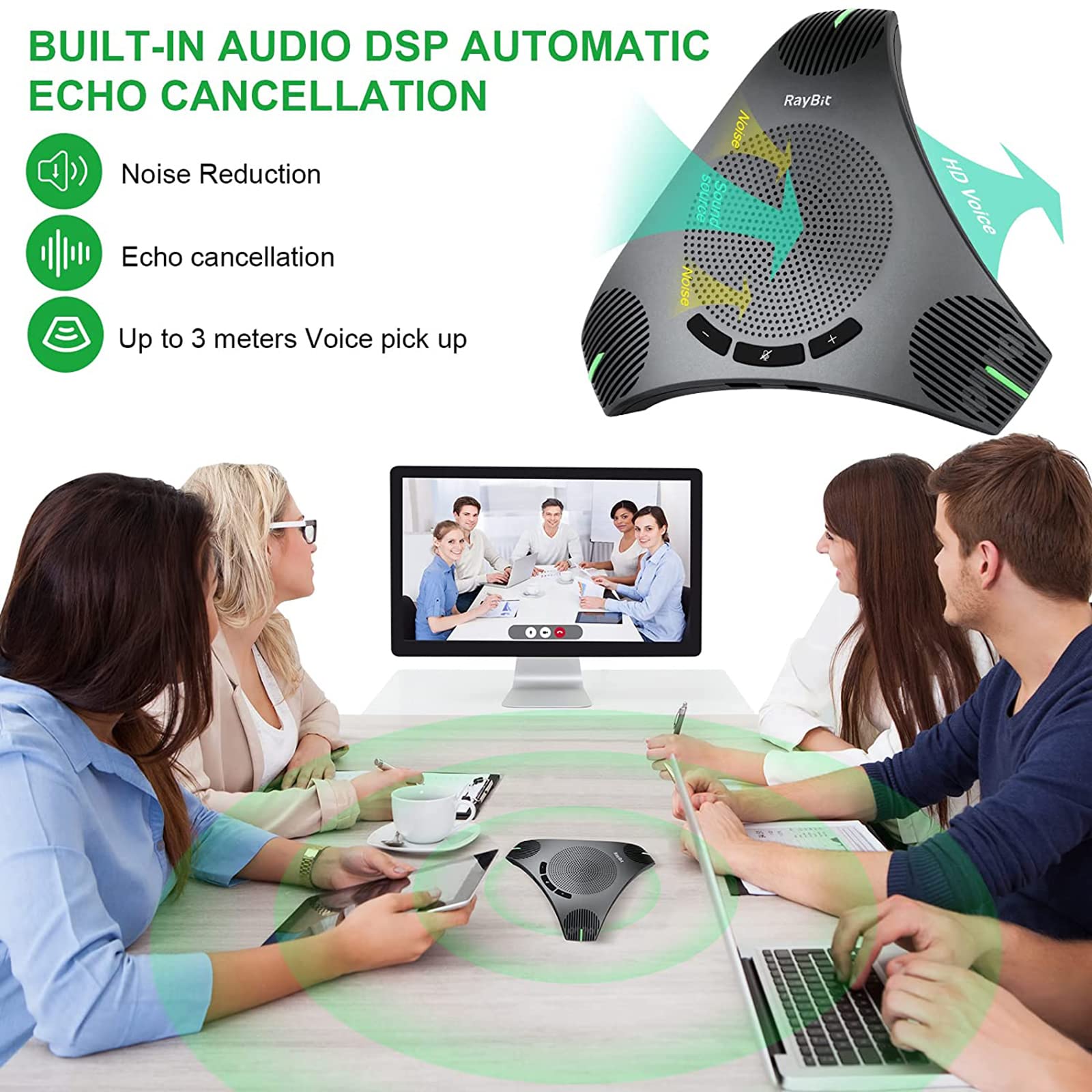 Mua USB Speakerphone with Dual Hub - Conference Room Omnidirectional ...