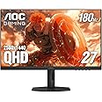Amazon.com: AOC Q27G4XN 27" Gaming Monitor, 2K QHD 2560x1440, 180Hz 1ms ...