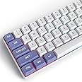 Mosptnspg Purple White 118 Key Cap Group, CSA Profile Custom Keycaps ...