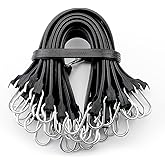 XSTRAP STANDARD 20 Pack 15'' Adjustable Rubber Tarp Straps, EPDM Bungee ...