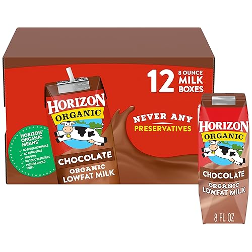 Horizon Organic Shelf Stable 1% Lowfat Chocolate Milk Boxes, USDA ...