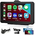 Amazon.com: Podofo Wireless CarPlay Screen for Car, 7 inch HD IPS Touchscreen Portable Car Radio ...