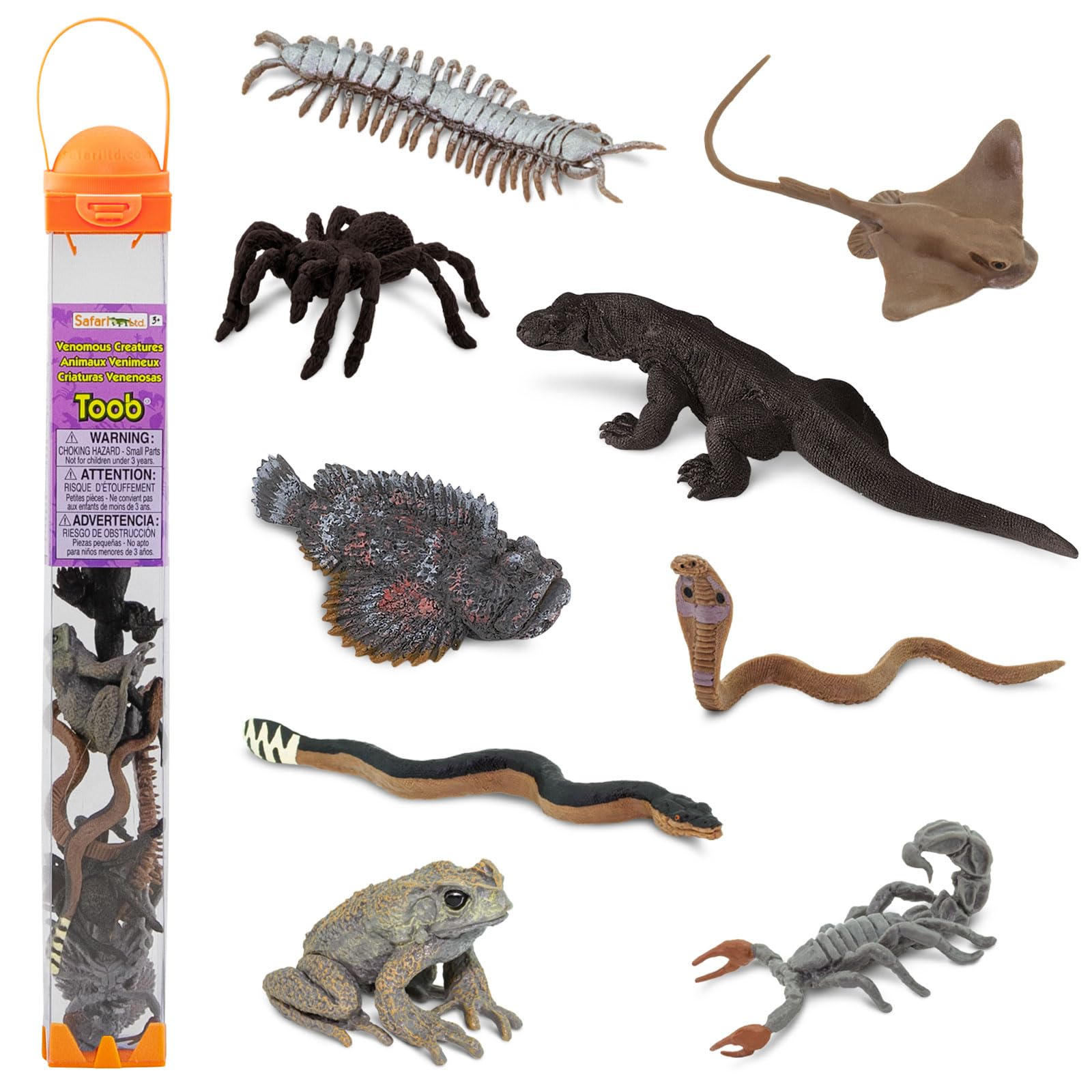 Mua Safari Ltd. Venomous Creatures TOOB - 9 Figurines: Toad, Snake, Ray ...