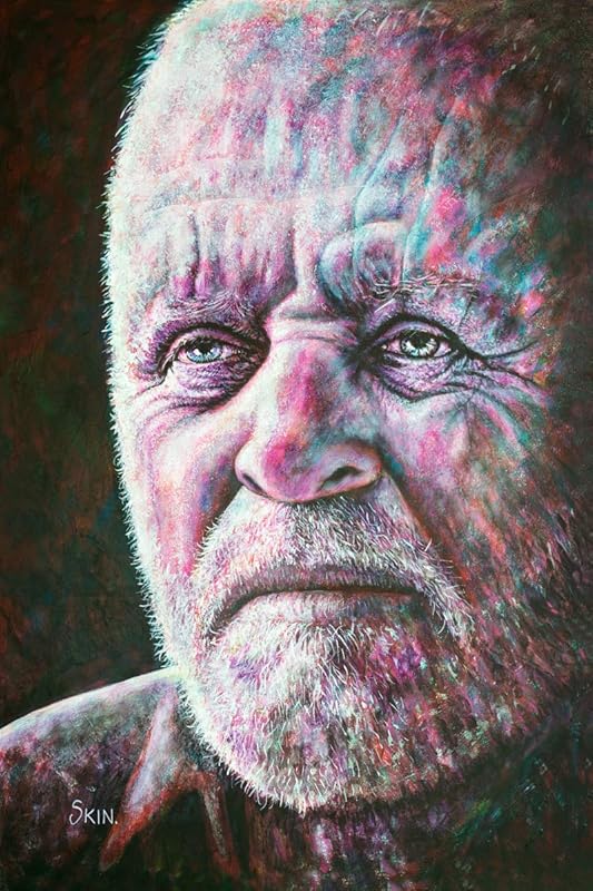 Anthony Hopkins portrait painting, the ultimate fan collectors gift ...