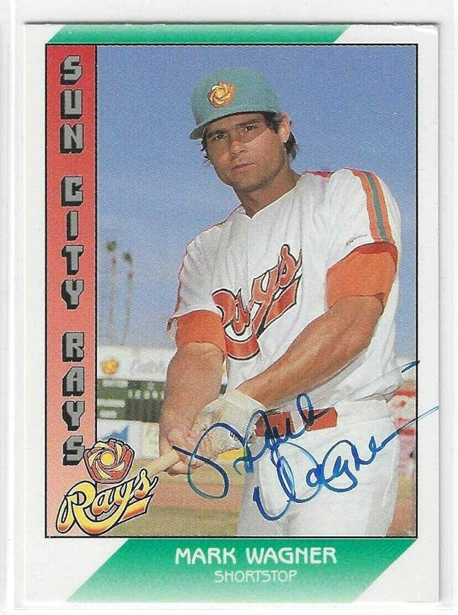 Mark Wagner Signed 1991 Pacific Senior League Baseball Card #112 ...