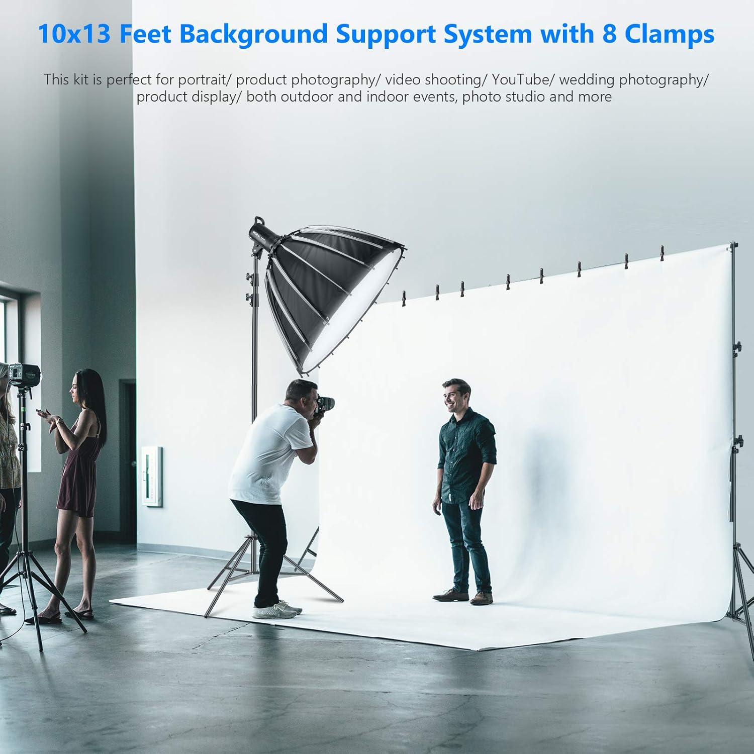 Neewer Photo Video Studio Backdrop Stand 10x13Feet/3x4Meters ...
