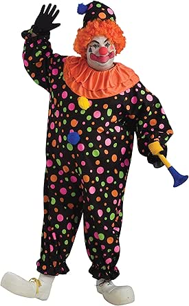 Amazon.com: Rubie's Men's Plus Size Clown Costume, As Shown, Multicolor ...