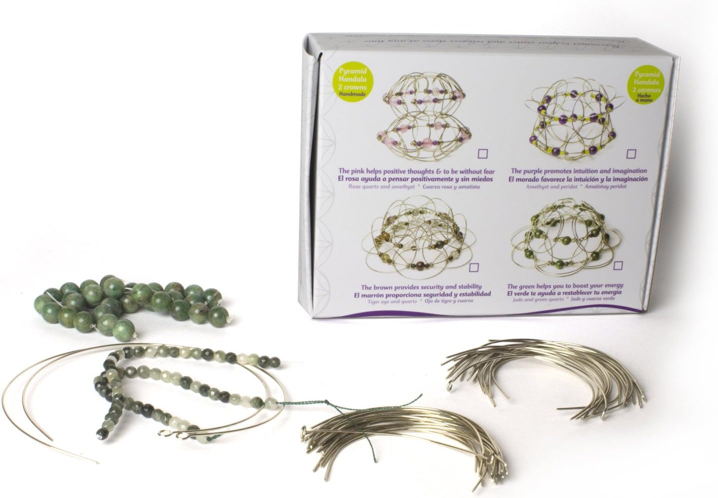 Wire mandala of 2 uneven crowns to make yourself. DIY Amethyst. Lottus ...