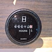 Amazon.com: AIMILAR Mechanical Hour Meter Gauge Professional Engine Hourmeter DC 6-80V for Boat ...