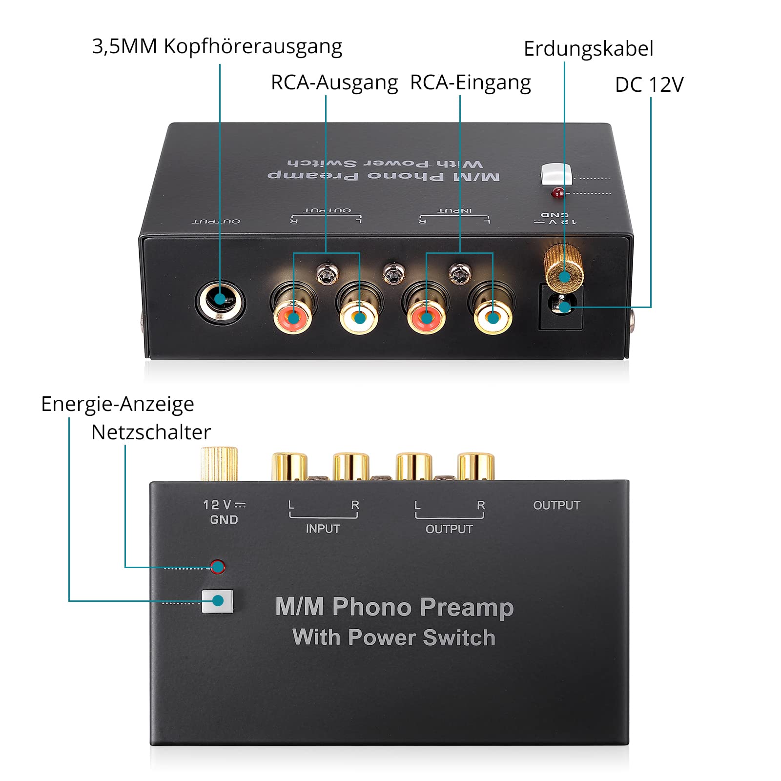 Mua EKLEVOR Phono Preamplifier M/M with Power Switch, Preamp for ...