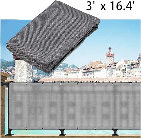 Amazon.com : Skelang Balcony Privacy Screen Fabric Balcony Railing ...