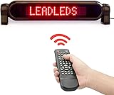 Leadleds 12V Car Message Sign Scrolling Display Board LED Programmable ...