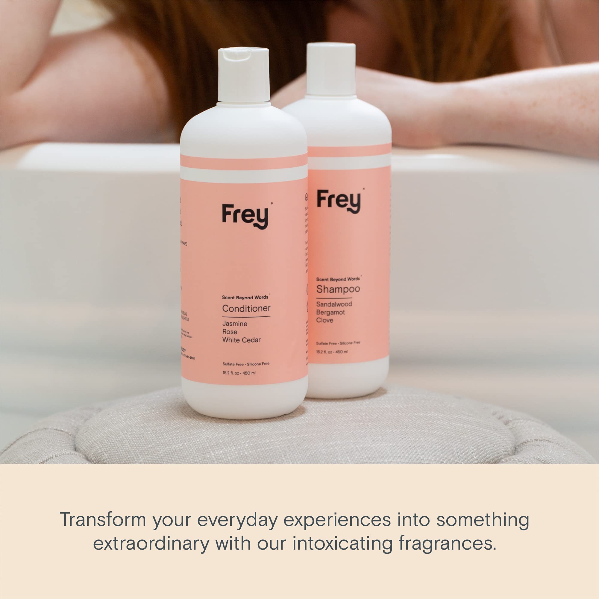 FREY Natural Shampoo and Hair Conditioner - Sulfate Free Shampoo and ...