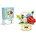 Amazon.com: Illumely Mini Building Blocks Flower Set, DIY Micro 3D Building Toy Bricks Christmas ...
