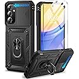 Amazon.com: BaHaHoues for Samsung Galaxy A15 5G Case with Screen Protector & Slide Camera Lens ...