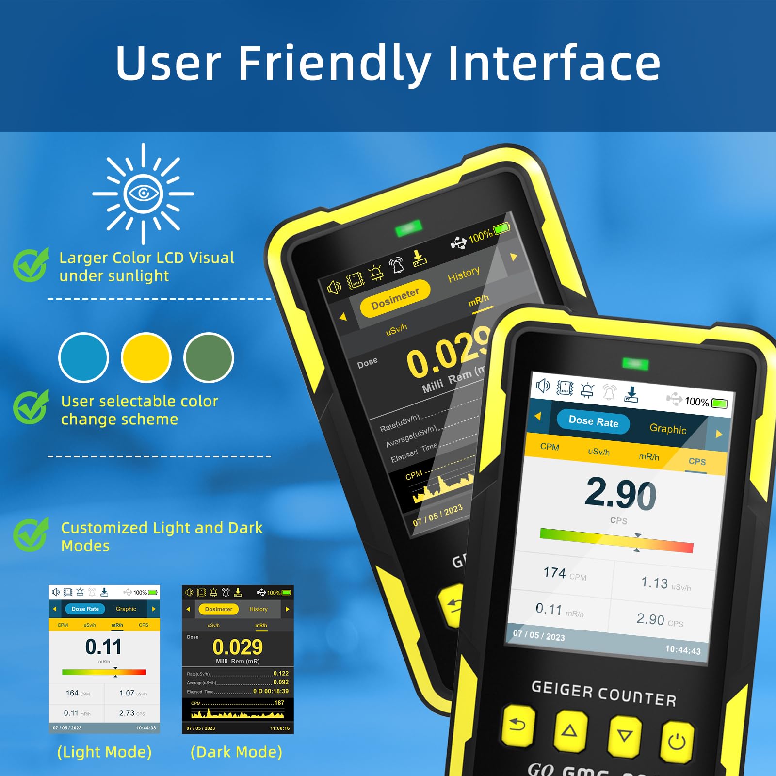 Mua Nuclear Radiation Detector GQ GMC-800 USA Design Product US ...